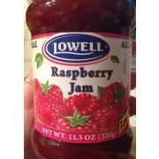 Lowell Raspberry Jam: Calories, Nutrition Analysis & More | Fooducate