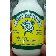 La Vaquita Crema Mexicana, Pasteurized Mexican Style Cream: Calories ...