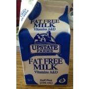Upstate Farms Fat Free Milk, Vitamin A And D: Calories, Nutrition ...