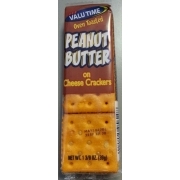 Valu Time Snack Crackers, Peanut Butter On Cheese: Calories, Nutrition ...