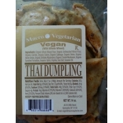 Macro Vegetarian Thai Dumpling: Calories, Nutrition Analysis & More ...