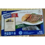 Perdue Spinach & Roasted Garlic Chicken Burgers: Calories, Nutrition ...