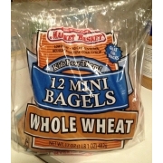 Market Basket 12 Mini Bagels, Whole Wheat: Calories, Nutrition Analysis ...