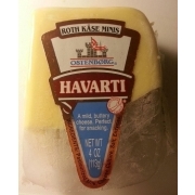 Ostenborg Roth Kase Minis, Havarti, Cheese: Calories, Nutrition ...