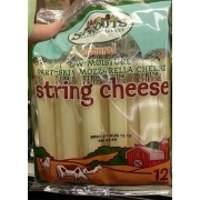 Sprouts Farmers Market Part Skim Mozzarella String Cheese: Calories ...