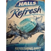 Halls Refresh, Mint Drops: Calories, Nutrition Analysis & More | Fooducate