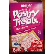 Meijer Frosted Pastry Treats, Raspberry, Made With Real Fruit: Calories ...