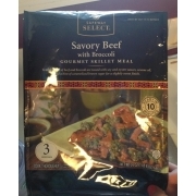 Safeway Select Savory Beef With Broccoli Gourmet Skillet Meal: Calories ...