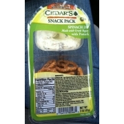 Cedar's Snack Pack, Spinach Dip Made With Greek Yogurt With Pretzels ...