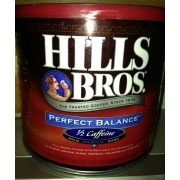 Hills Bros Coffee, Perfect Balance 1/2 Caffeine: Calories, Nutrition ...