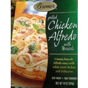 Bremer Grilled Chicken Alfredo With Broccoli: Calories, Nutrition ...
