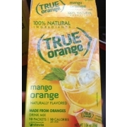 True Orange Mango Orange Naturally Flavored, Drink Mix: Calories ...