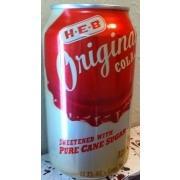 H-E-B Original Cola Soda, Sweetened With Pure Cane Sugar: Calories ...