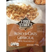 First Street Honey & Oats Granola With Almonds: Calories, Nutrition ...