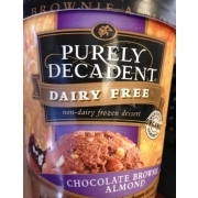 Purely Decadent Non-Dairy Frozen Dessert, Chocolate Brownie Almond ...