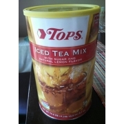 Tops Iced Tea Mix With Sugar And Natural Lemon Flavor: Calories ...