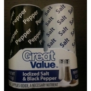 Great Value Iodized Salt And Black Pepper: Calories, Nutrition Analysis ...