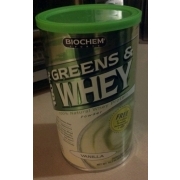 Biochem Sports Greens & Whey, 100% Natural Whey Protein Powder, Vanilla ...