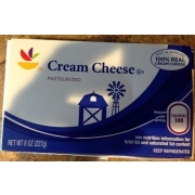Giant Cream Cheese: Calories, Nutrition Analysis & More | Fooducate