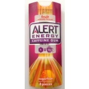 Alert Fruit Flavor Energy Caffeine Gum: Calories, Nutrition Analysis ...