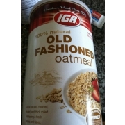 IGA Old Fashioned Oatmeal: Calories, Nutrition Analysis & More | Fooducate