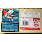 Trader Joe's Extra Sharp Canadian Cheddar Cheese: Calories, Nutrition ...