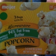 Meijer 94% Fat Free Butter Popcorn: Calories, Nutrition Analysis & More ...