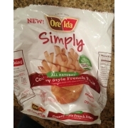 Ore Ida Simply Country Style French Fries: Calories, Nutrition Analysis ...
