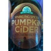 Nature's Nectar Sparkling Spiced Pumpkin Cider With Other Natural ...