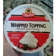 ShopRite Whipped Topping: Calories, Nutrition Analysis & More | Fooducate