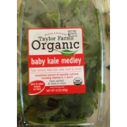 Taylor Farms Organic Baby Kale Medley: Calories, Nutrition Analysis & More | Fooducate