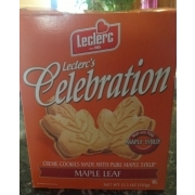 Leclerc Cookies, Maple Leaf, Maple Syrup: Calories, Nutrition Analysis ...
