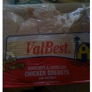 ValBest Chicken Breasts, Boneless And Skinless: Calories, Nutrition ...