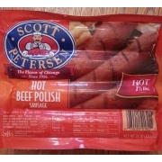 Scott Petersen Hot Beef Polish Sausage: Calories, Nutrition Analysis ...