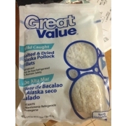 Great Value Wild Caught, Salted & Dried Alaska Pollock Fillets ...