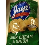 Jays Potato Chips, Ridges, Sour Cream & Onion: Calories, Nutrition ...