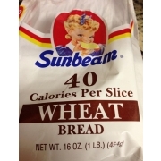 Sunbeam Bread, Wheat: Calories, Nutrition Analysis & More | Fooducate
