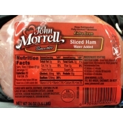 John Morrell Ham, Boneless Pre-Sliced: Calories, Nutrition Analysis ...