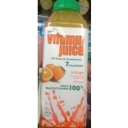 Vitamin Juice 100% Pure Orange Juice: Calories, Nutrition Analysis ...