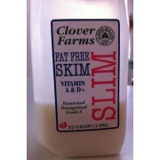 Clover Farms Fat Free Skim Vitamin A & D, Pasteurized Homogenized Grade ...