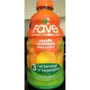 Fave Orange Tangerine Pineapple Fruit & Vegetable Juice: Calories ...