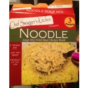 Chef Swagger's Kitchen Noodle Soup Mix With Red Chicken Broth: Calories ...