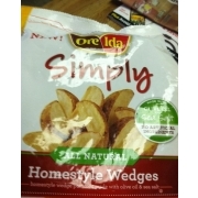 Ore Ida Simply Homestyle Wedges: Calories, Nutrition Analysis & More ...
