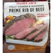 Trader Joe's Prime Rib Of Beef, Fully Cooked & Seasoned: Calories ...
