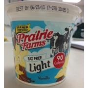 Prairie Farms Yogurt, Non-fat, Vanilla: Calories, Nutrition Analysis ...