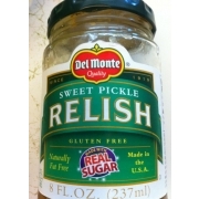 Del Monte Relish, Sweet Pickle: Calories, Nutrition Analysis & More ...