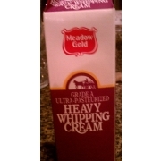 Meadow Gold Grade A Ultra Pasteurized Heavy Whipping Cream: Calories ...