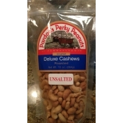 Pardoe's Perky Peanuts Unsalted Deluxe Cashews Roasted: Calories ...