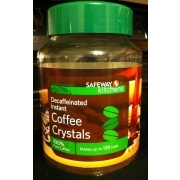 Safeway Kitchens Decaffeinated Instant Coffee Crystals: Calories ...