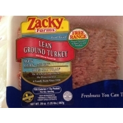 Zacky Farms Lean Ground Turkey: Calories, Nutrition Analysis & More ...